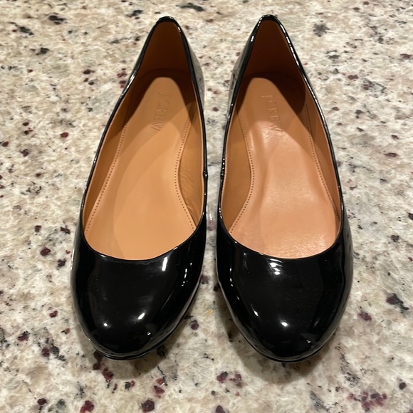 J. Crew Factory | Shoes | Lily Metallic Heel Patent Ballet Flats | Poshmark